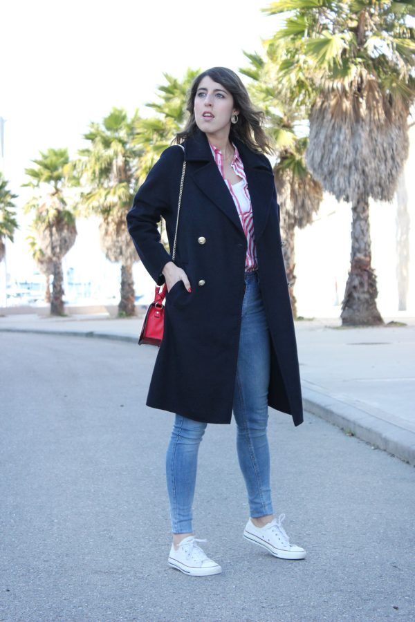 Abrigo largo azul marino ¿Cómo combinarlo? - Blog Moda